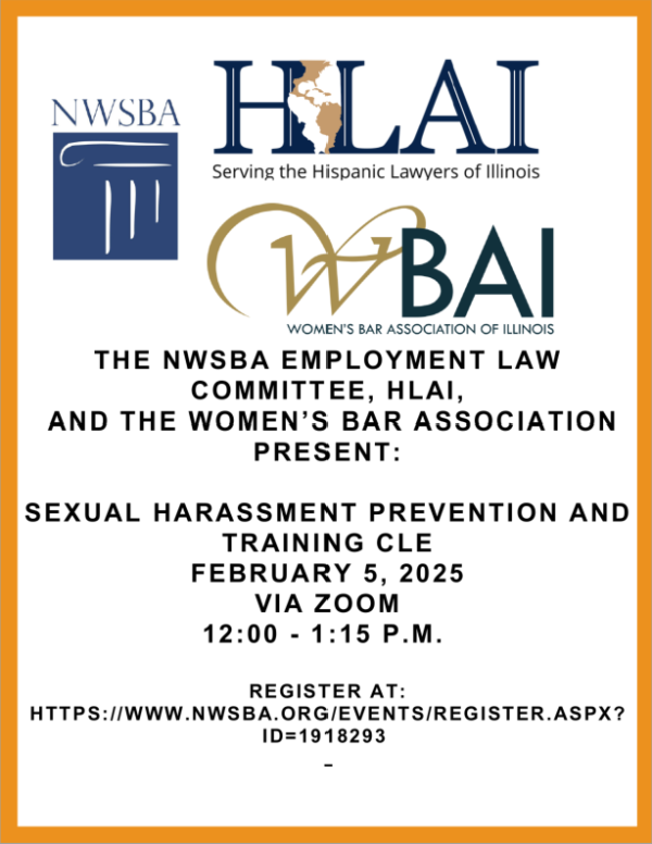(VIRTUAL) Sexual Harassment Prevention and Training CLE - HLAI